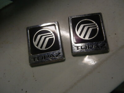 1984 1985 MERCURY TOPAZ ROOF PILLAR EMBLEMS | eBay