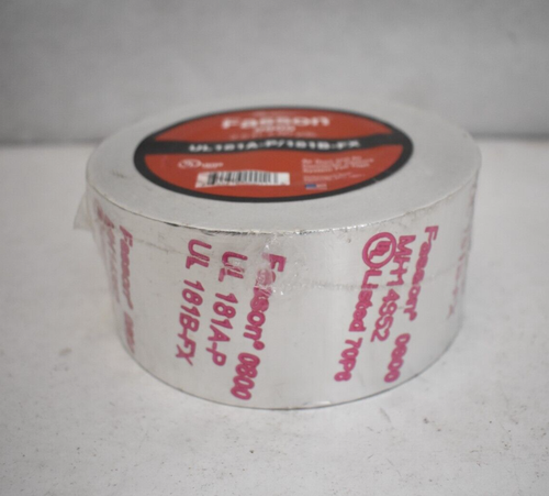 Fasson 0800 2.5 Inch X 60 Yards HVAC Foil Duct Tape 2 Rolls for sale ...