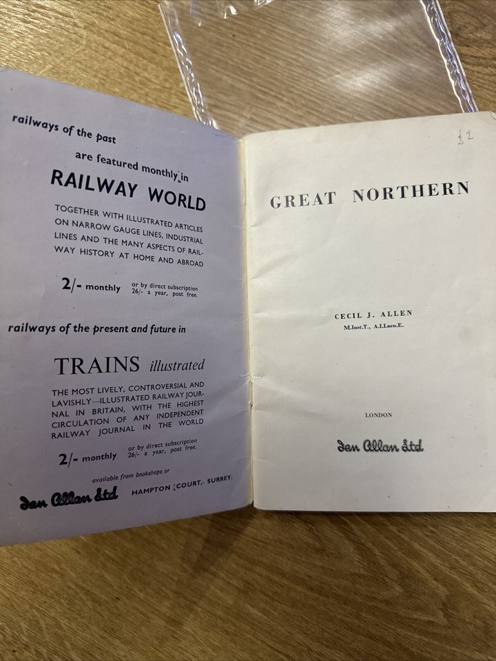 Great Northern Railway Book By Cecil . J . Allen | eBay UK