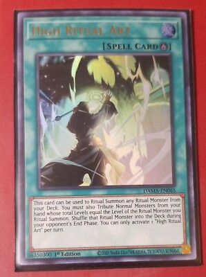 Yugioh! High Ritual Art DAMA-EN065 Ultra Rare 1st Ed NM | eBay