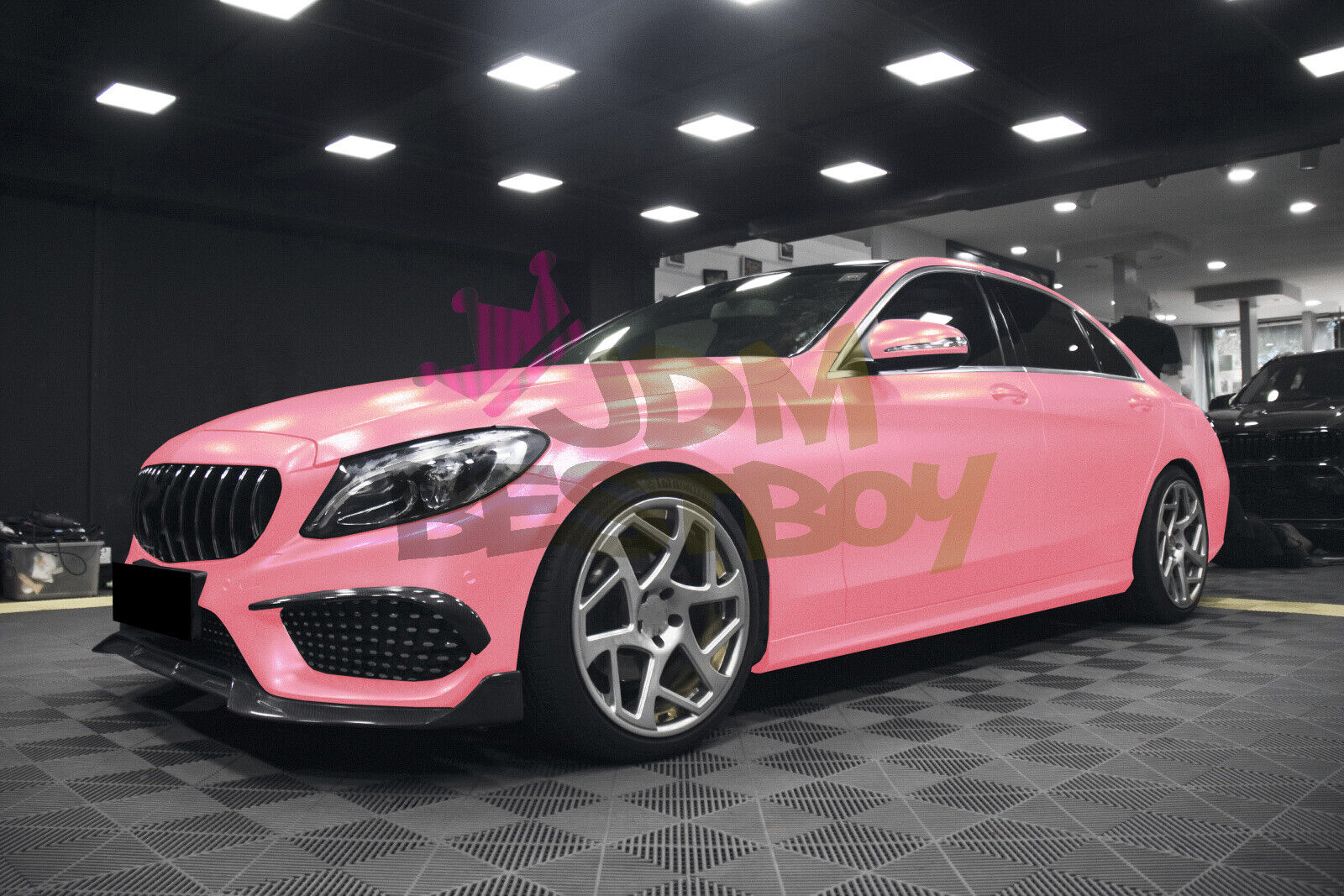 Premium Matte Metallic Satin Pearl Diamond Pink Vinyl Car Wrap Sticker ...