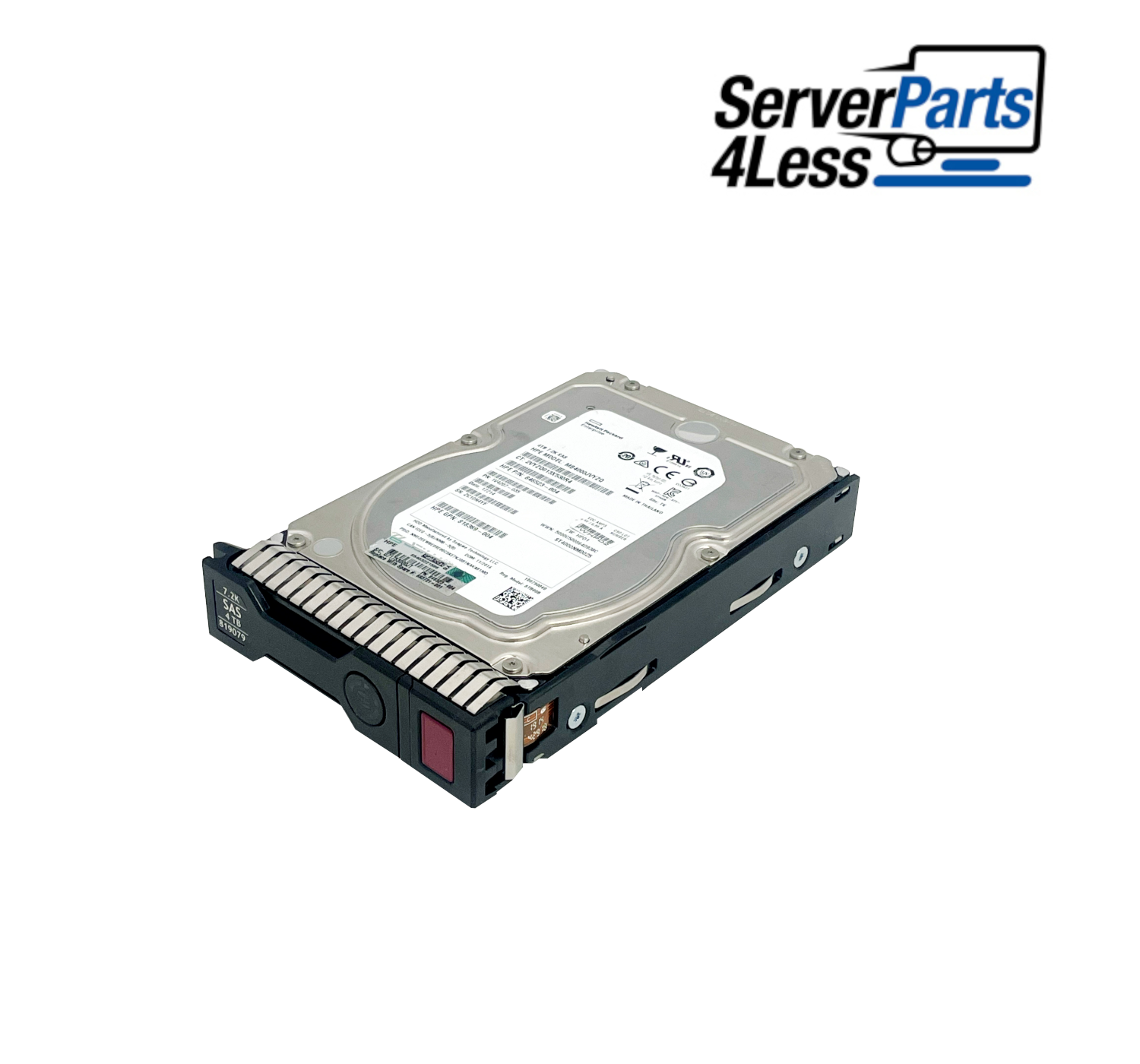 819079-001 HPE 4Tb 12G SAS 7.2K 3.5” MDL SC Hard Drive G8/G9 818367-B21 ...