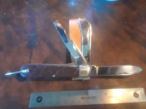 Vintage 3 BLADE ARMSTRONG Electricians 74-553 knife, Stainless, Pry ...