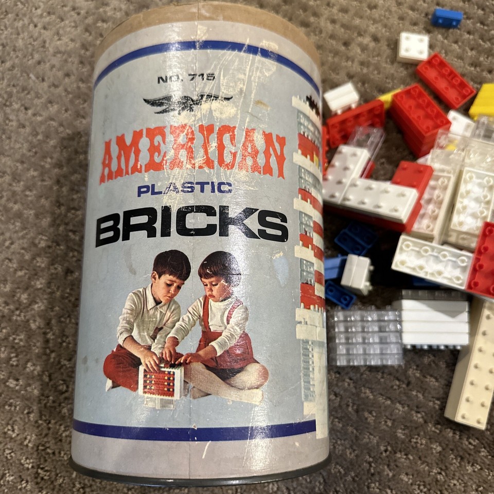 American Plastic Bricks No 715- Plastic Building Bricks Vintage | eBay