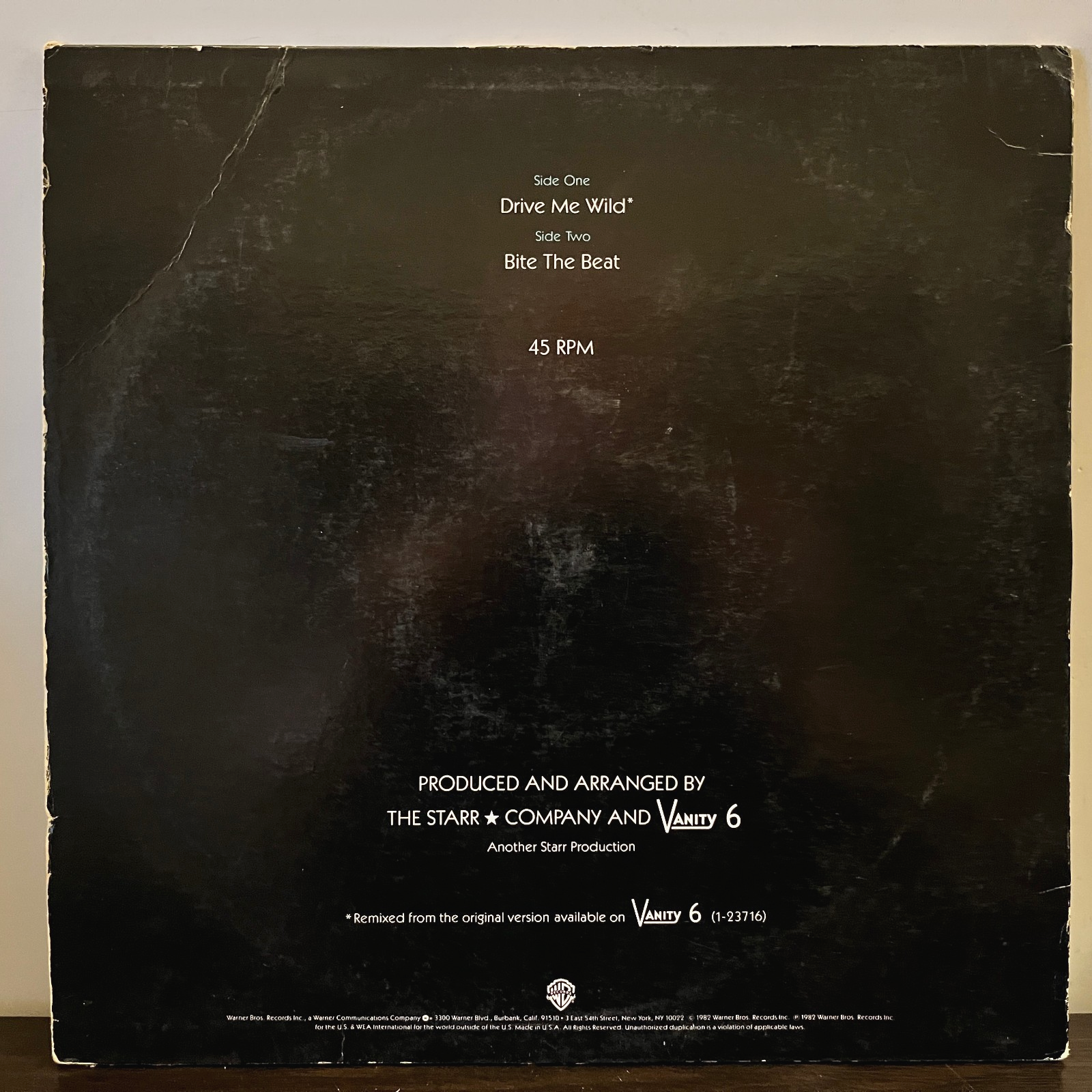 VANITY 6 - Drive Me Wild / Bite The Beat (Prince) - 12" Vinyl Record ...