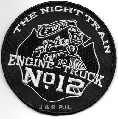 Ft. Wayne Station - 12 "The Night Train", Indiana (4" round size) fire ...