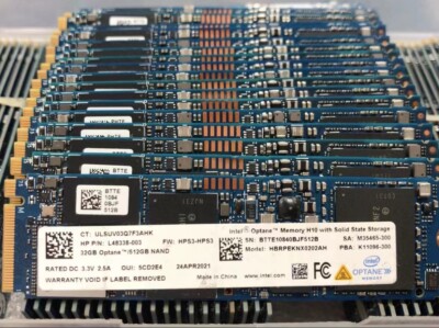 512GB Intel SSD M.2 Memory H10 SERIES 32GB Optane/512GB NAND NVME FW ...