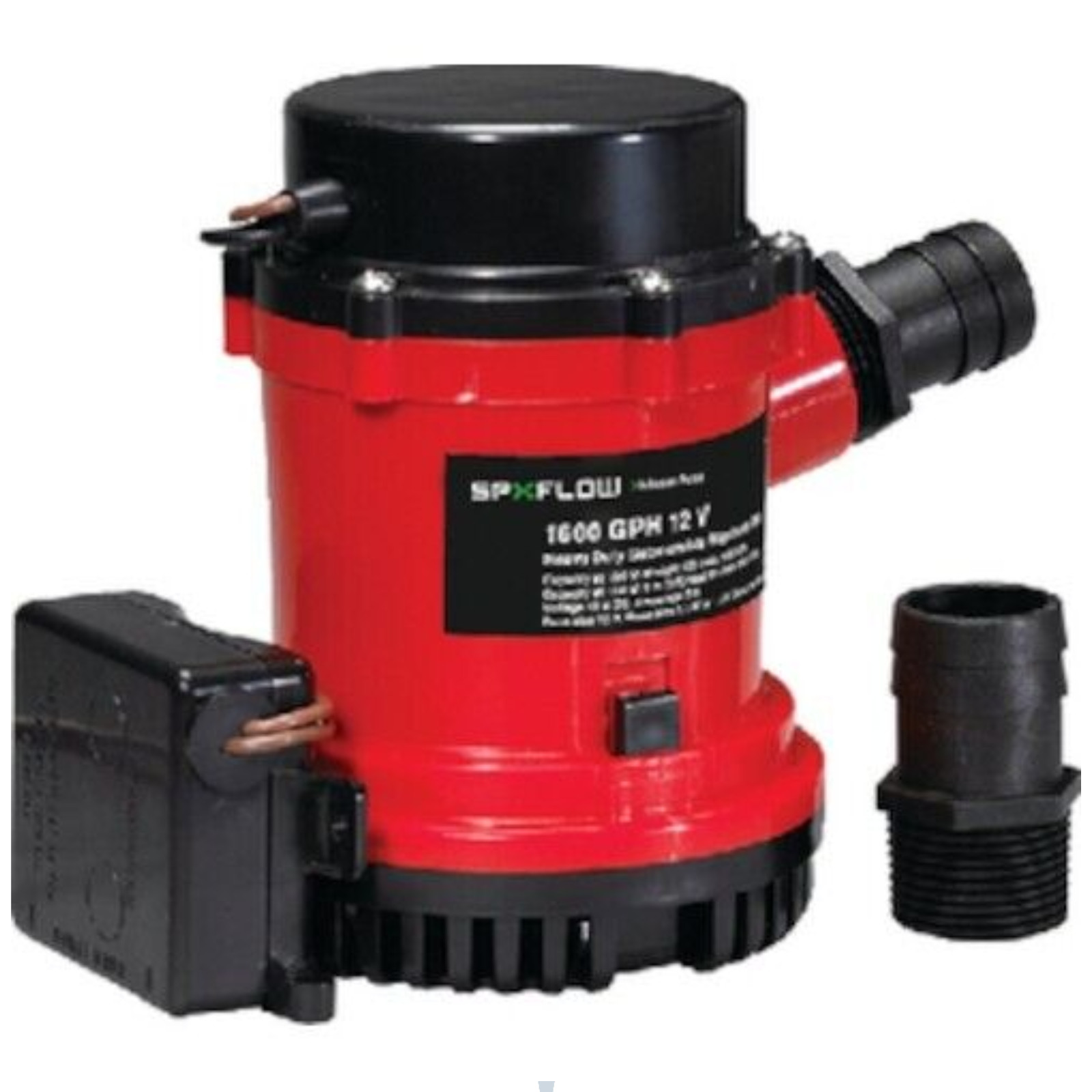 Johnson Pumps 01674-001 1600 GPH Heavy Duty Automatic Bilge Pump w ...