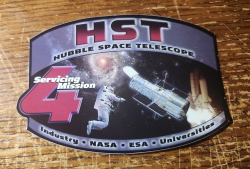 NASA -- HUBBLE SPACE TELESCOPE ( HST ) -- SERVICING MISSION 4 -- STICKER | eBay