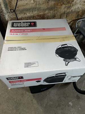 New Sealed Box Weber 18" Jumbo Joe Portable Charcoal Grill Black ...
