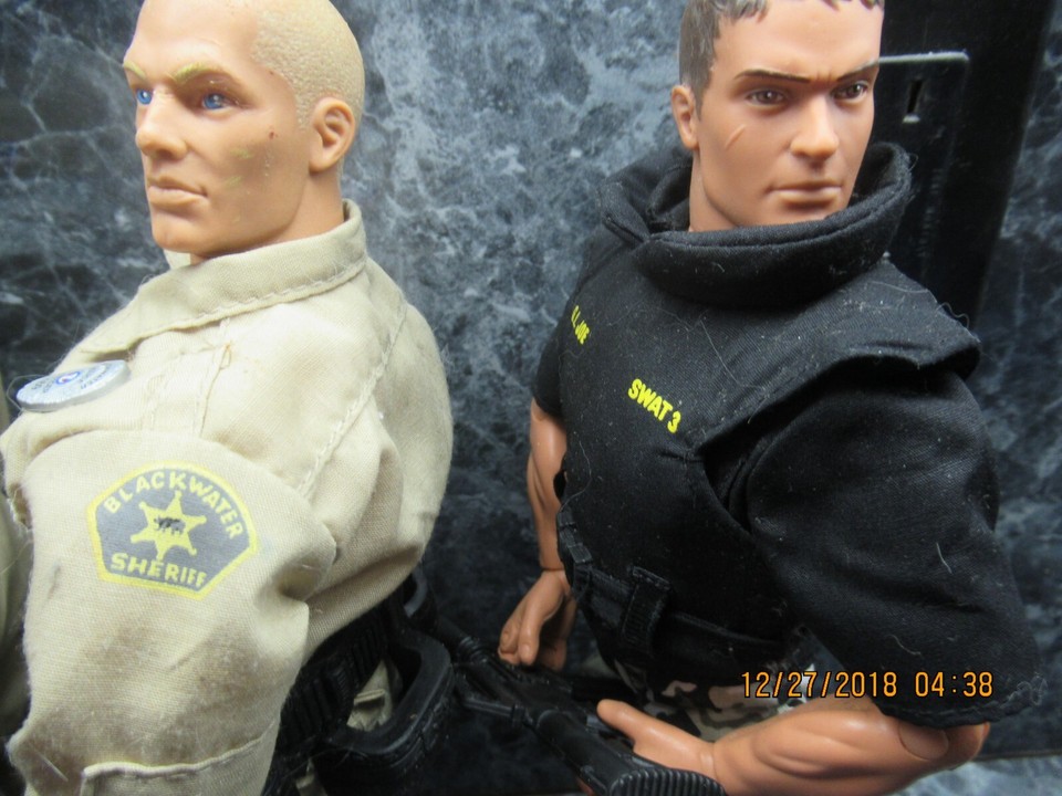 4 vintage g.i. joe 12 inch police figures with 2 dogs super rare | eBay