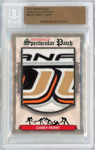 2012 SPORTKINGS SPECTACULAR PATCH - 1/1 GAME-USED COREY PERRY JERSEY ...