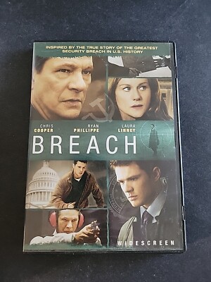 Breach (DVD, 2007) Widescreen Chris Cooper Ryan Phillippe Laura Linney ...