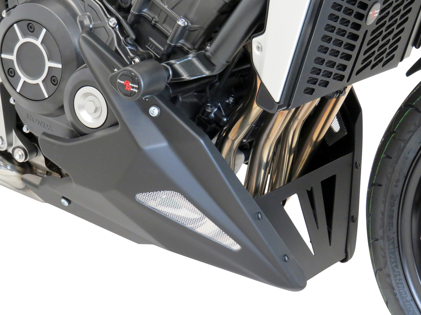 Honda Cb1000r 2018-2021 Belly Pan Matt Black With Silver Mesh by ...