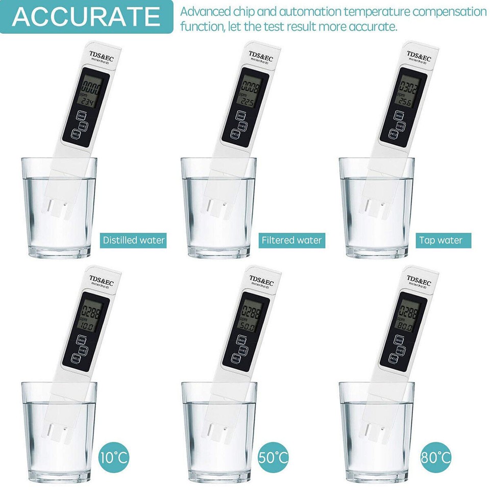 TDS3 PPM Meter Digital Tester Home Drinking Tap Water Quality Purity ...