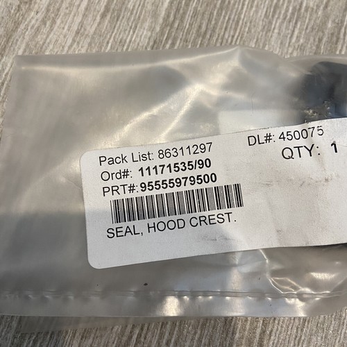 PORSCHE CAYENNE SECURING PLATE HOOD CREST SEAL 95555979500 GENUINE OEM ...
