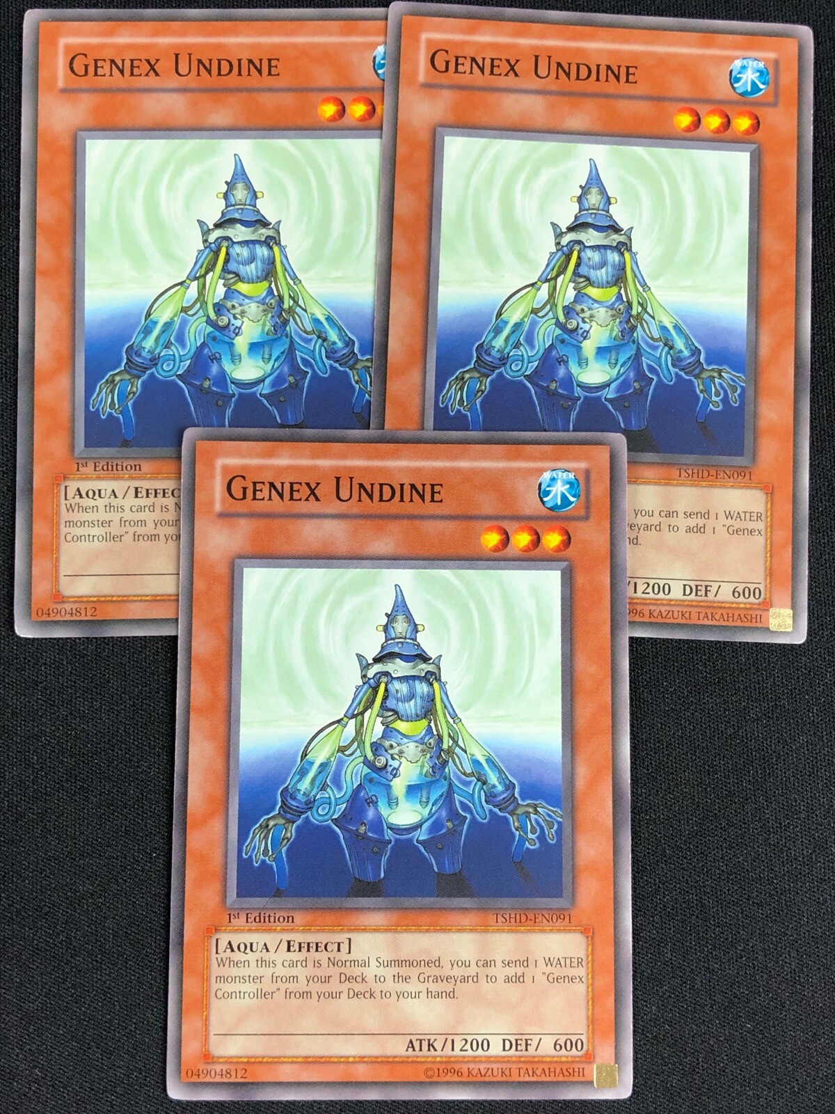 YUGIOH GENEX UNDINE TSHD-EN091 1ST COMMON X3 (NM) | eBay