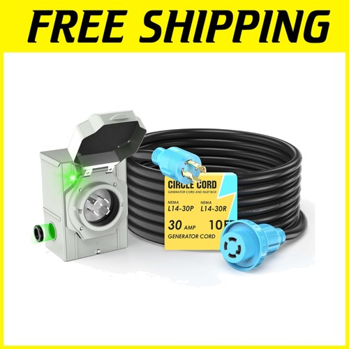 Heavy Duty 30A Generator Cord w/ Locking Connector | eBay