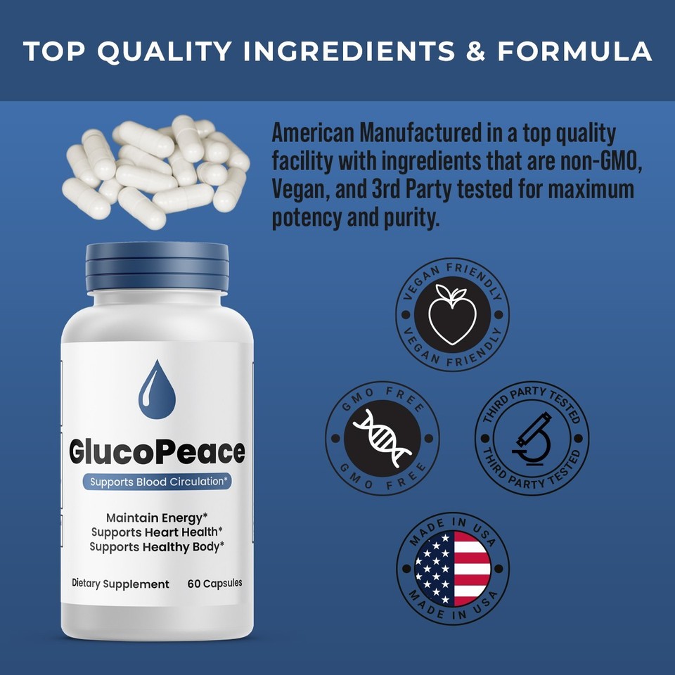 Gluco Peace Capsules – Glucose Peace Blood Circulation Health Support ...