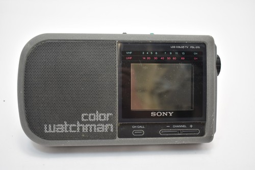 Vintage Sony Color Watchman Model FDL-370- tested works! Analog LCD ...