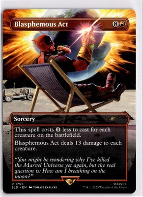 MTG Secret Lair Deadpool Non-Foil Blasphemous Act () 1756 SLD R NM Scan ...