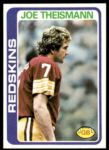 1978 TOPPS JOE THEISMANN K WASHINGTON REDSKINS #416 | eBay