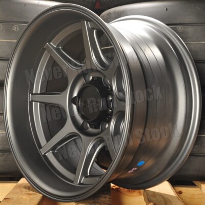 FALCON T8 6x139.7 6x5.5 17x9 -38 OFFSET MATTE GUN METAL 8 SPOKES TRUCK ...