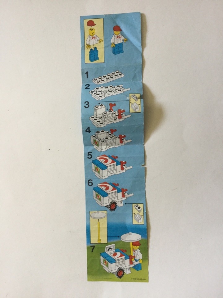 LEGO Classic Town Snack Bar 675 Ice Cream Cart 6601 Instruction Manuals ...