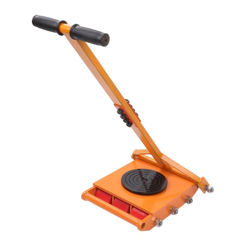 15T 360° Heavy Duty Machinery Skate Dolly Mover Roller Cargo Trolley ...