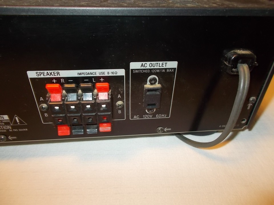 Sony STR-AV320 Audio/Video AV Control Center 2 Channel AM/FM Stereo ...