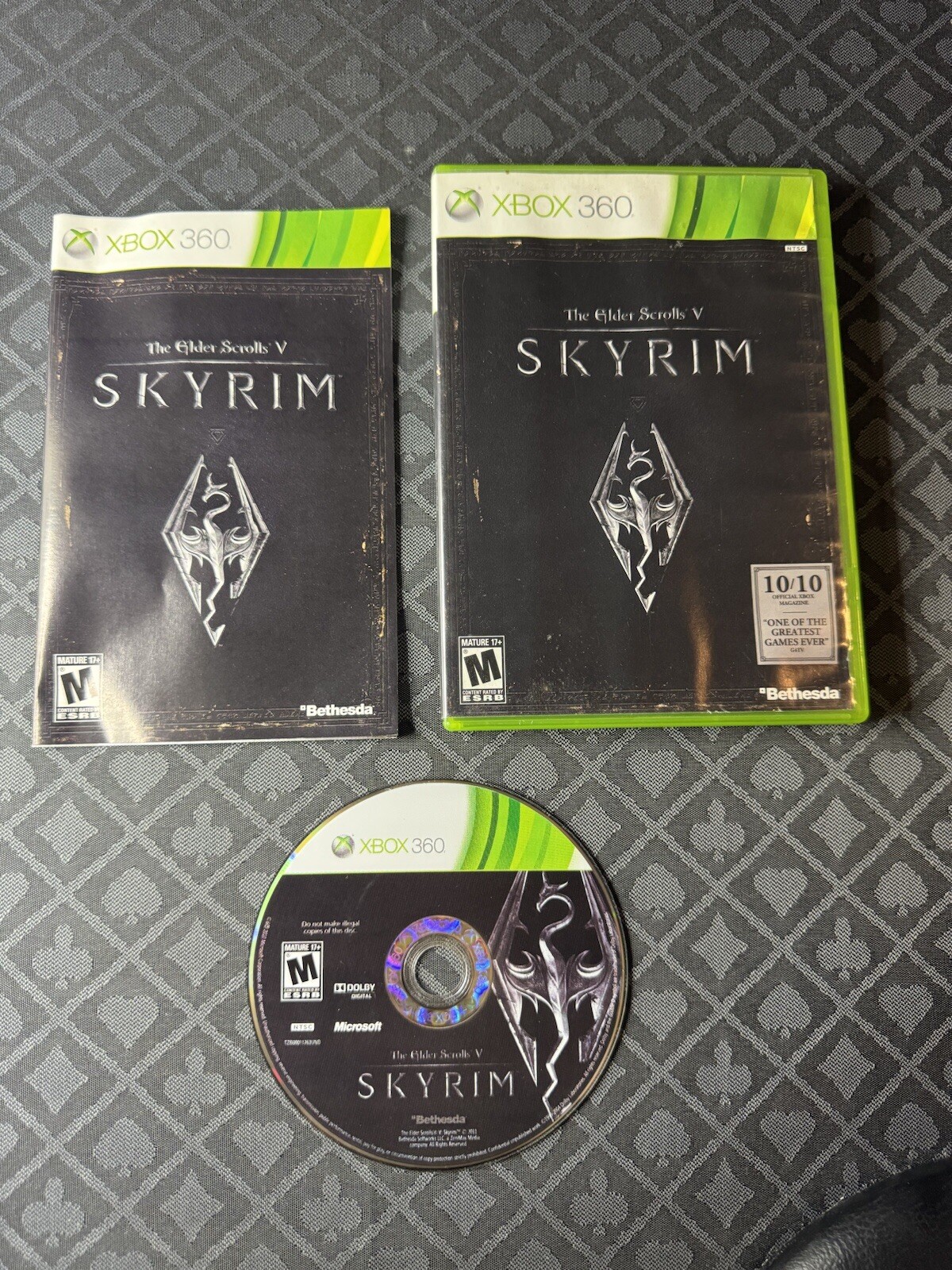 The Elder Scrolls V : Skyrim - Xbox 360 Game Complete With Case ...