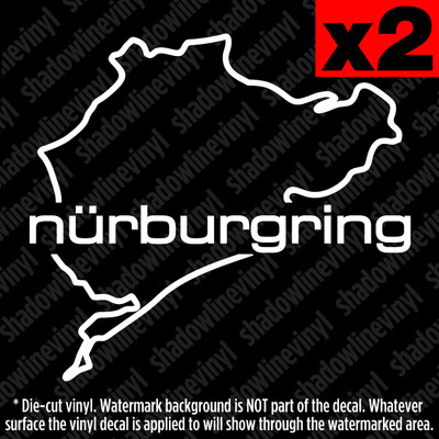 Nurburgring Track Vinyl Decal Sticker Germany VW BMW Audi Porsche Stig ...