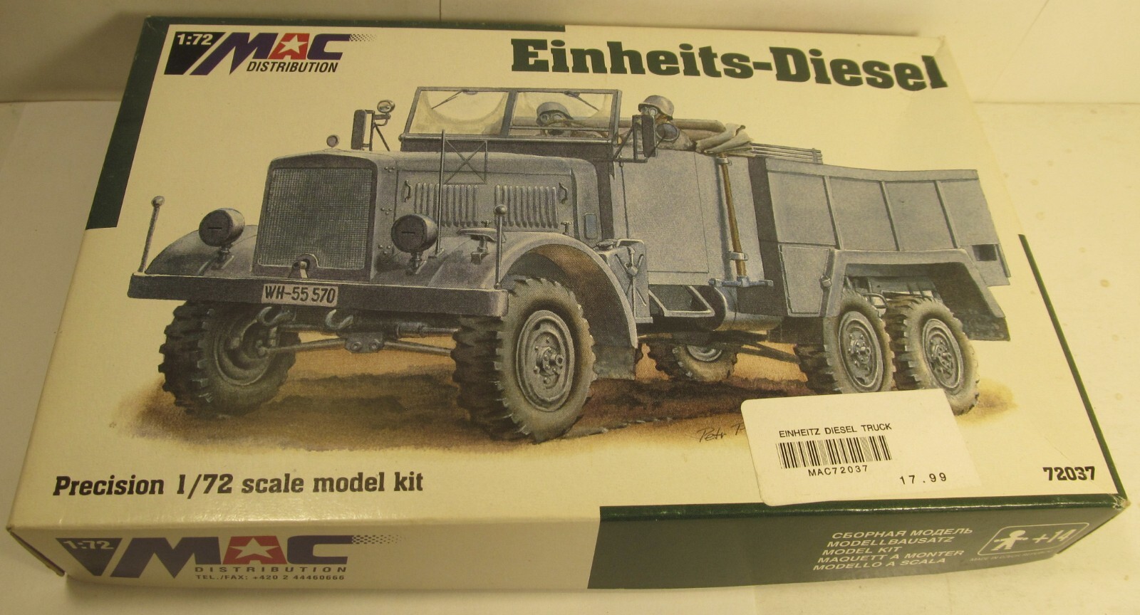 MAC+Distribution+Einheits-Diesel+German+Army+Vehicle+Model+Kit+72037+1 ...