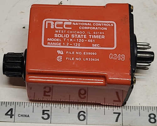 NCC SOLID STATE TIMER T1K-120-461 .1.2-120 SEC 10 Amp, 120 Vac | eBay