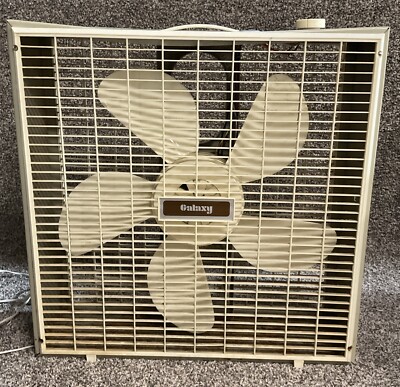 Vintage Galaxy by Lasko 20” Box Fan 3 Speed Metal frame | eBay