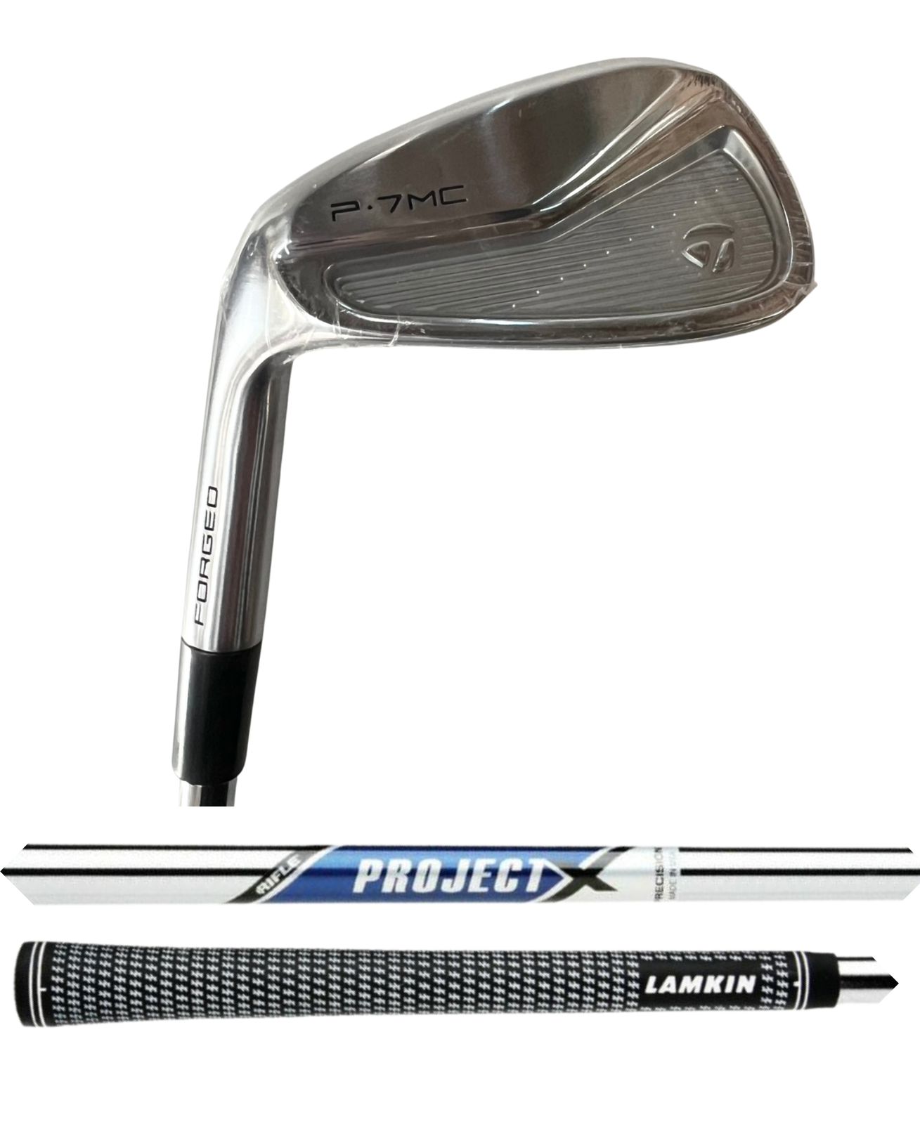 Left Handed TaylorMade P7MC Pitching Wedge, Project X Rifle Flighted 7. ...