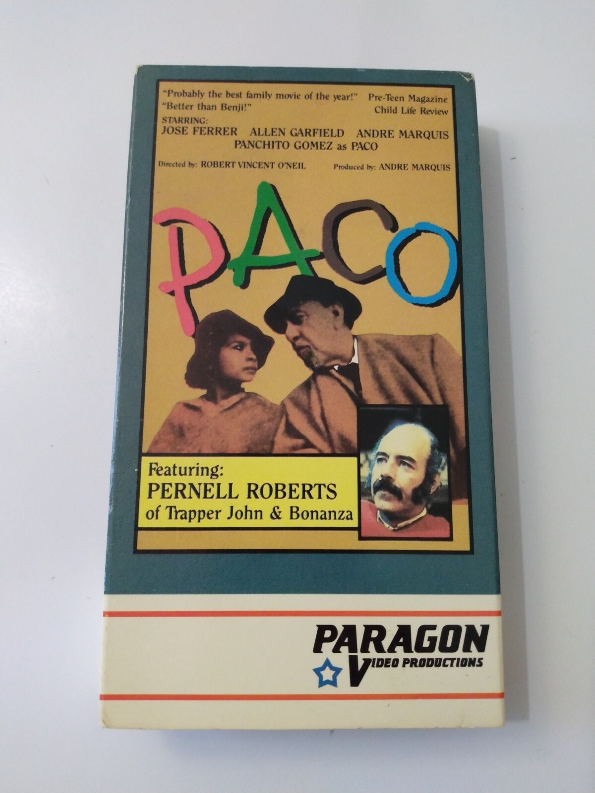 Paco VHS 1985 Paragon Video Productions Jose Ferrer Allen Garfield | eBay
