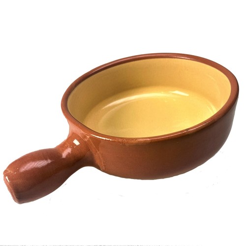 Terracotta Glazed Ceramic Oven Bake Cooking Pot Dish w. Handle Assorted ...