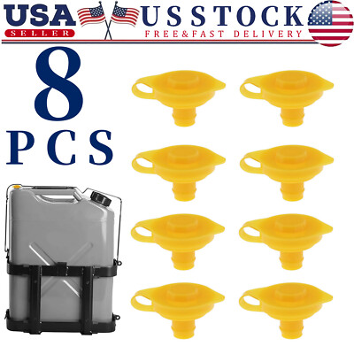 8Pcs Yellow Fuel Gas Can Jug Vent Cap Blitz Wedco Scepter Essence ...
