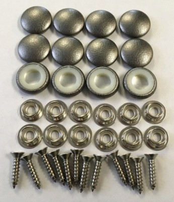 12 Dura Snap Upholstery Buttons Metallic Pewter Choice Of Size And ...