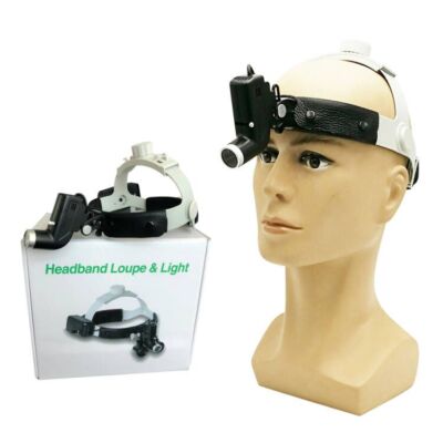 5W LED Surgical Dental Headlight Headband High Spot Head Lamp ENT Black ...