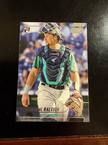 Cal Raleigh 2022 Topps Stadium Club Rookie Card RC #255 Seattle ...