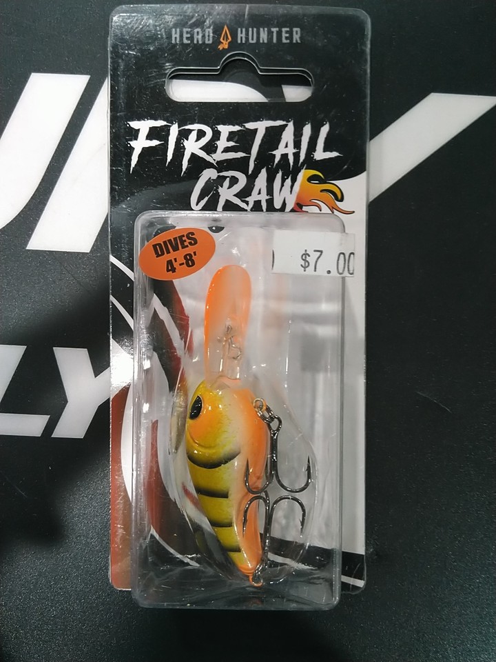 Lot Of 7 Headhunter Fire Tail Craw Crankbaits 4-8ft Bass Lure | eBay