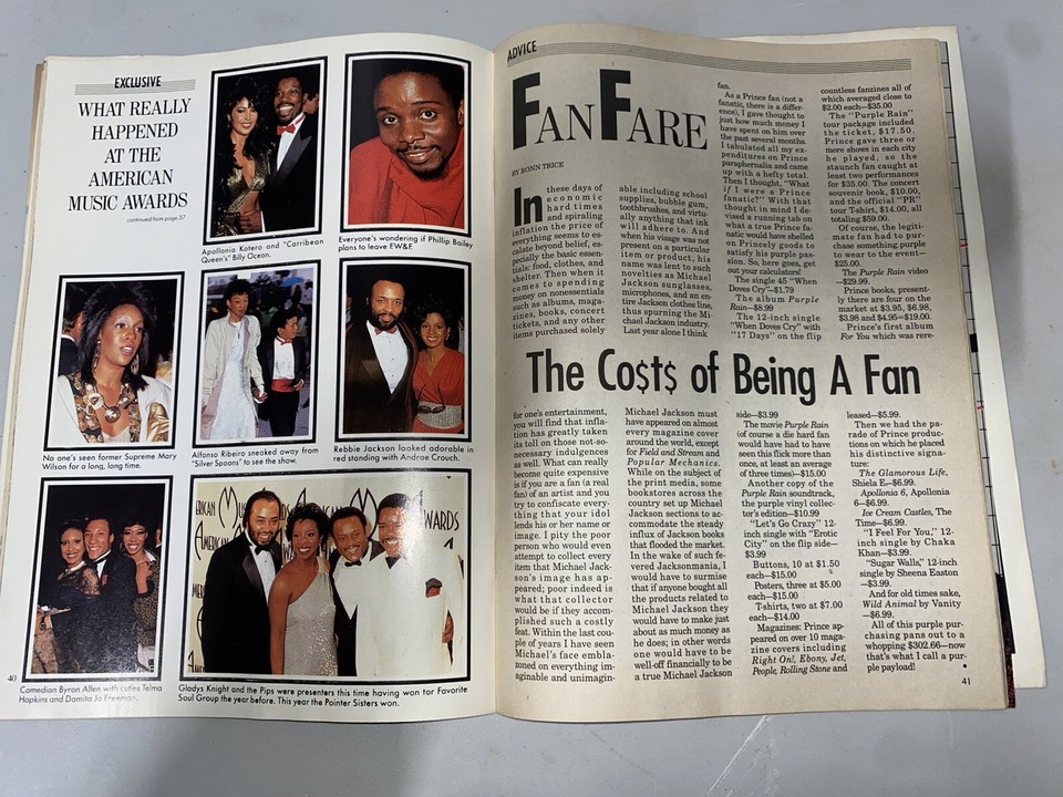 vintage right on ! magazine may 1985 Rebbie Jackson | eBay