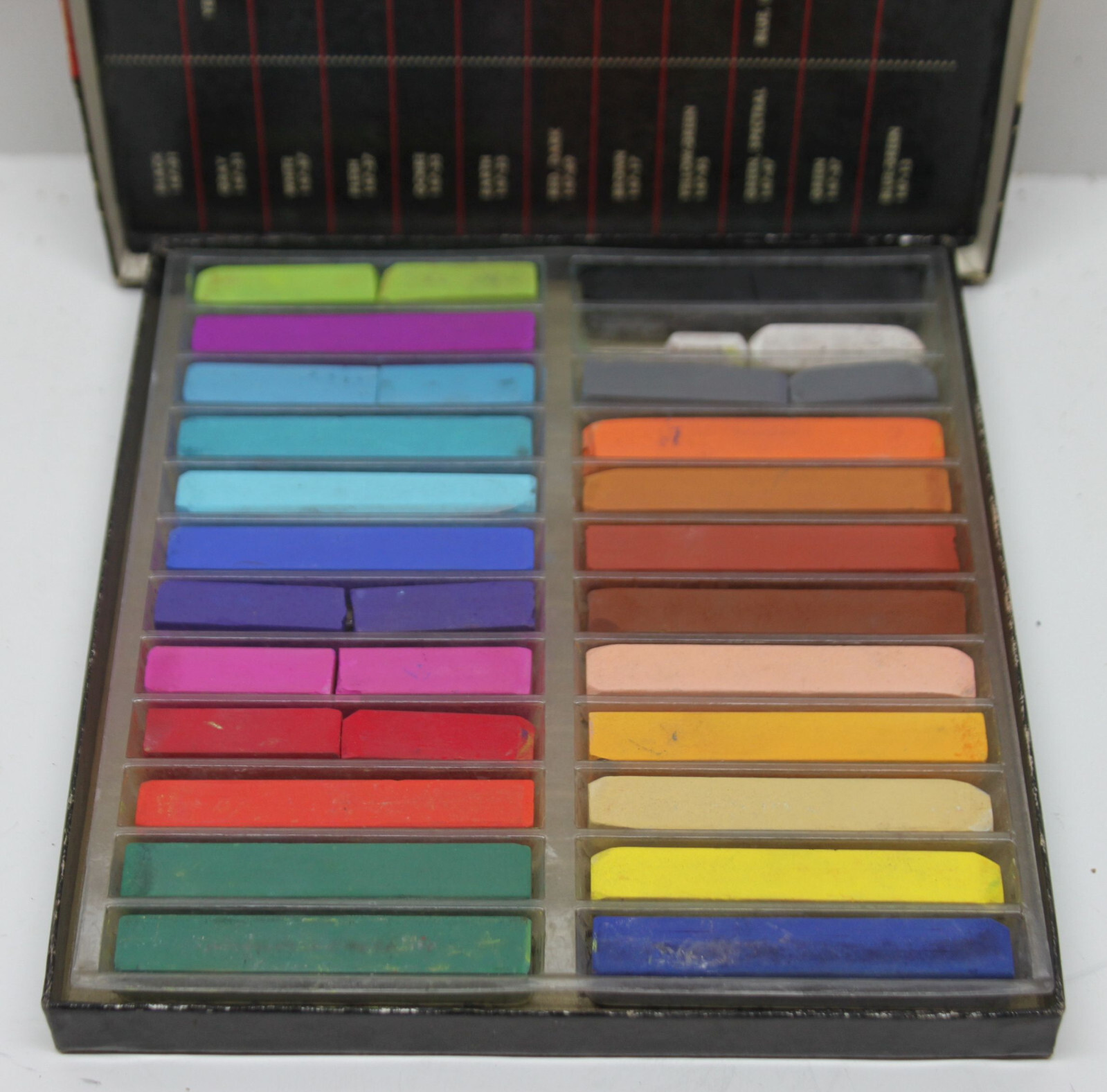 Box of 24 Vintage Alphacolor Weber Costello Square Pastels - Made in ...