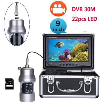 9"TFT LCD HD Video Fish Finder 8G SD 360° DVR Recorder Underwater ...