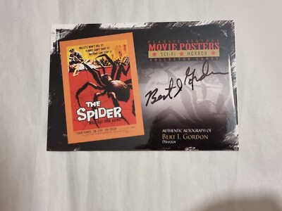 SCI-FI & MOVIE POSTERS TRADING BERT I. GORDON DIRECTOR AUTOGRAPH CARD ...