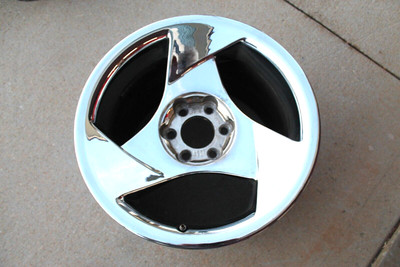92-95 Gen1 Dodge Viper OEM Chrome Wheel 17" x 13" Rim 3 Spoke RT/10 ...