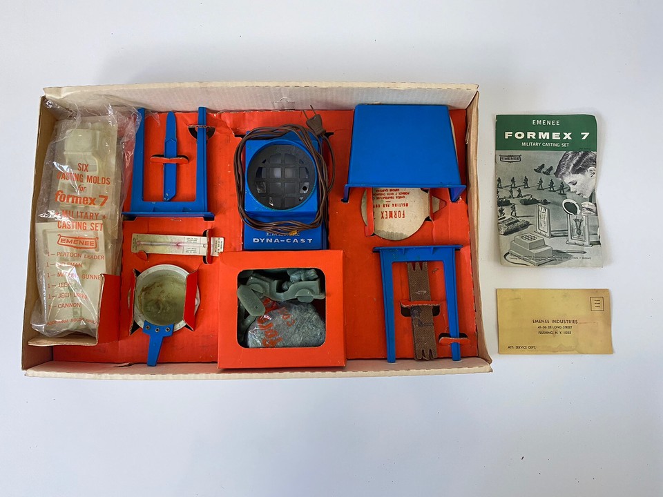 1964 Emenee Formex 7 Casting Set No 4000 Complete 100% In Original Box ...