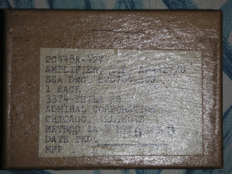 US Army IF Amplifier AM-427A / U for PRC-9, -9A, -10 and -10A | eBay